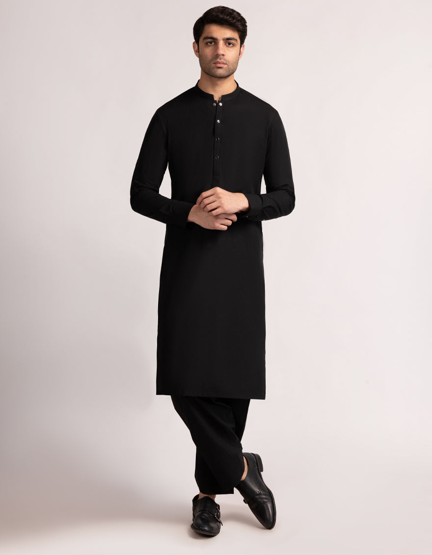 BLACK KAMEEZ SHALWAR | JJKS-A-47534/S25/JJ10022-PN – J. Junaid Jamshed AU